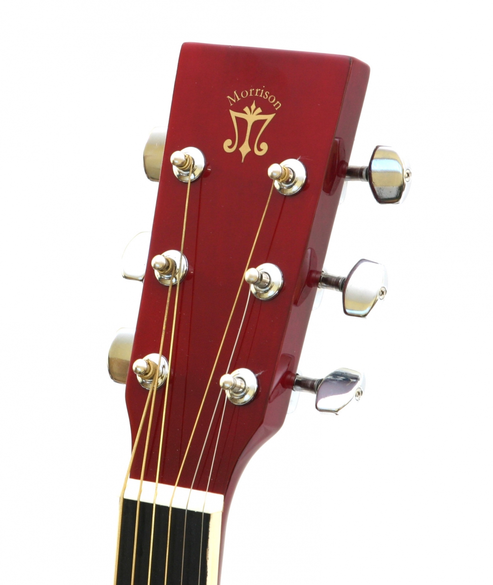 Morrison F4101 Red Transparent acoustic guitar